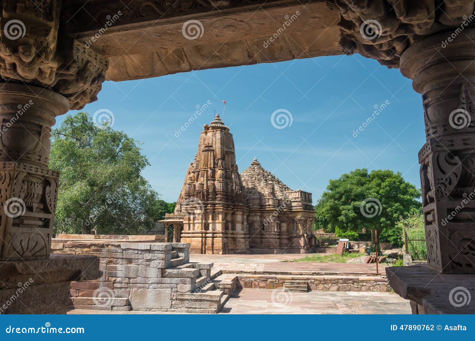 Ancient Jain Temple of Bijolia Stock Photo - Image of antique, asian ...