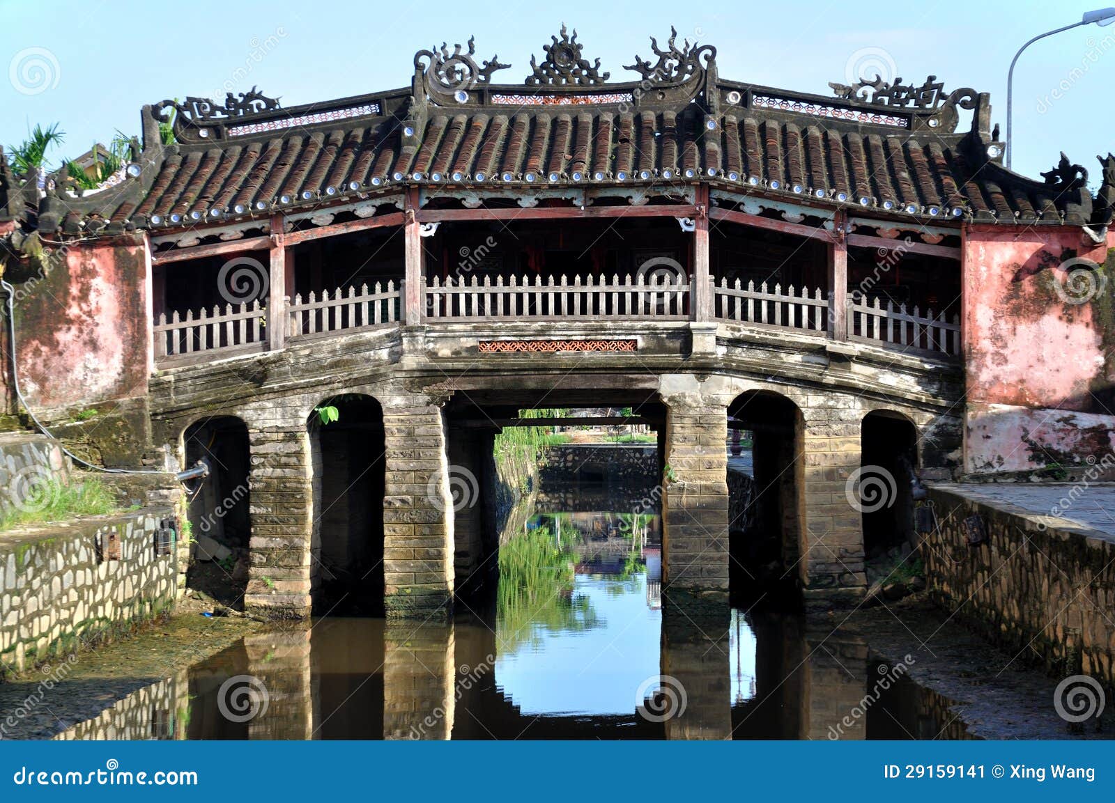 Ancient Japanese Bridge stock image. Image of panoramic - 29159141