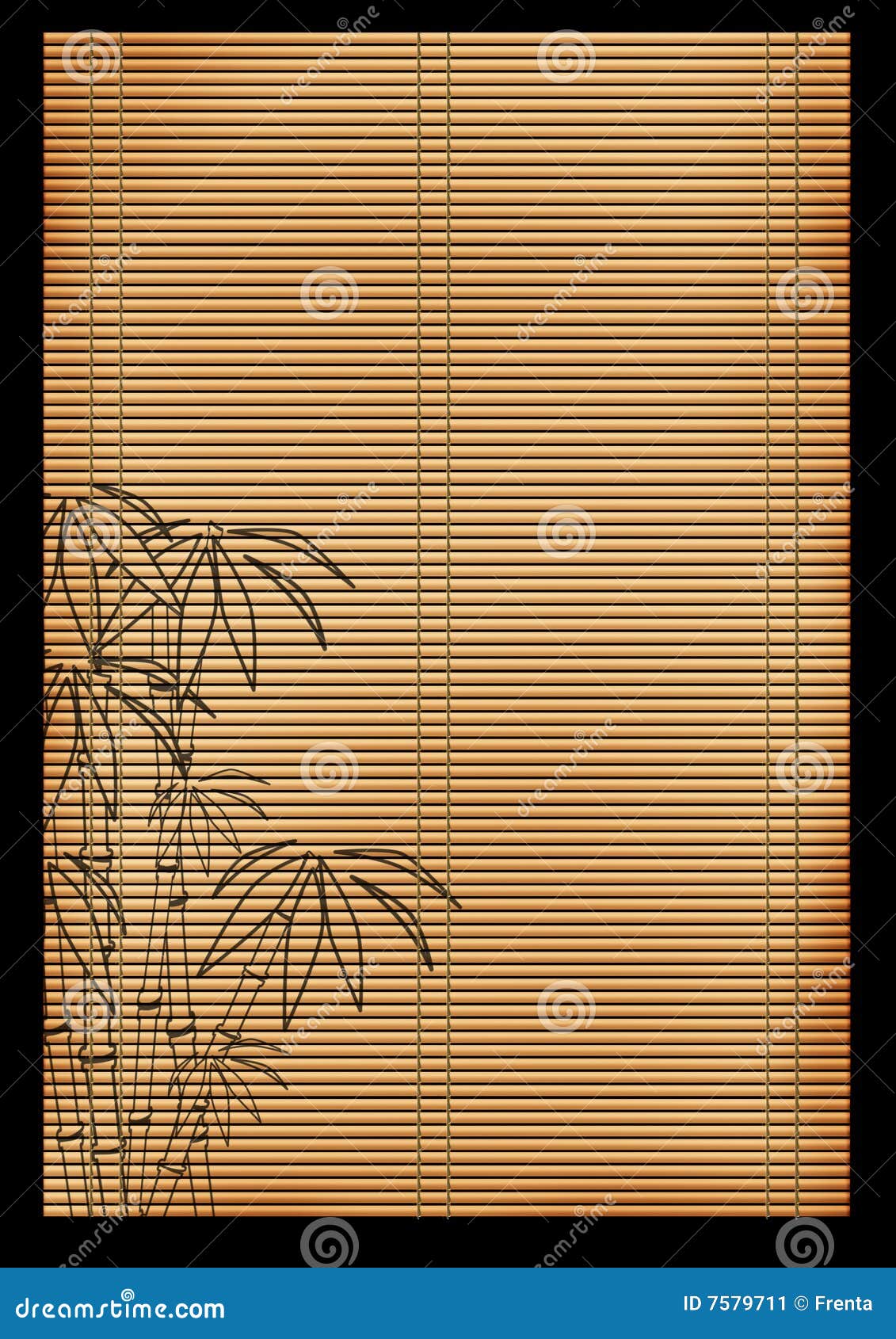 Ancient Japanese reed mat stock illustration. Illustration of asian ...