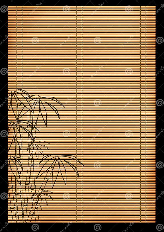 Ancient Japanese reed mat stock illustration. Illustration of asian ...