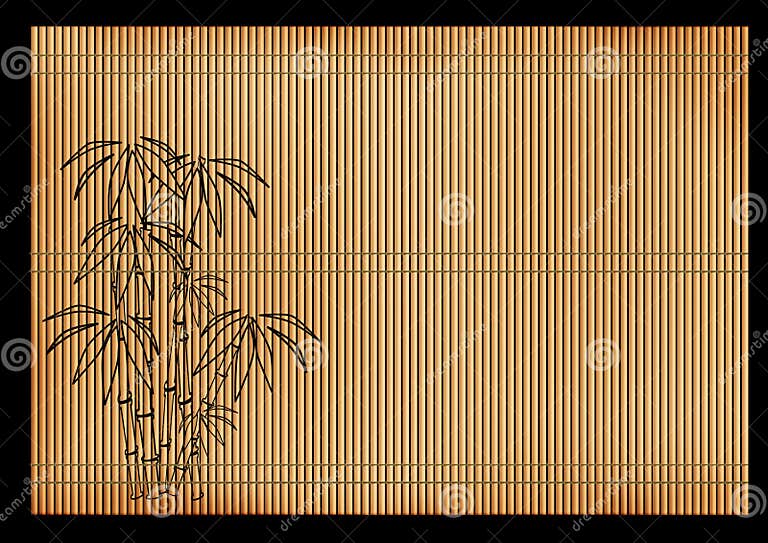 Ancient Japanese reed mat stock illustration. Illustration of nature ...
