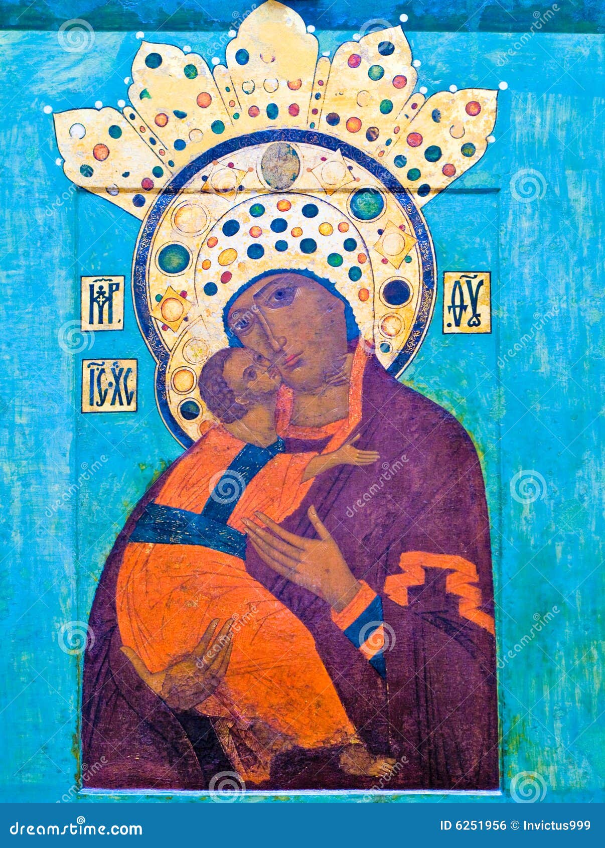 Ancient Jesus and Mary Icon Stock Photo - Image of artwork, medieval ...