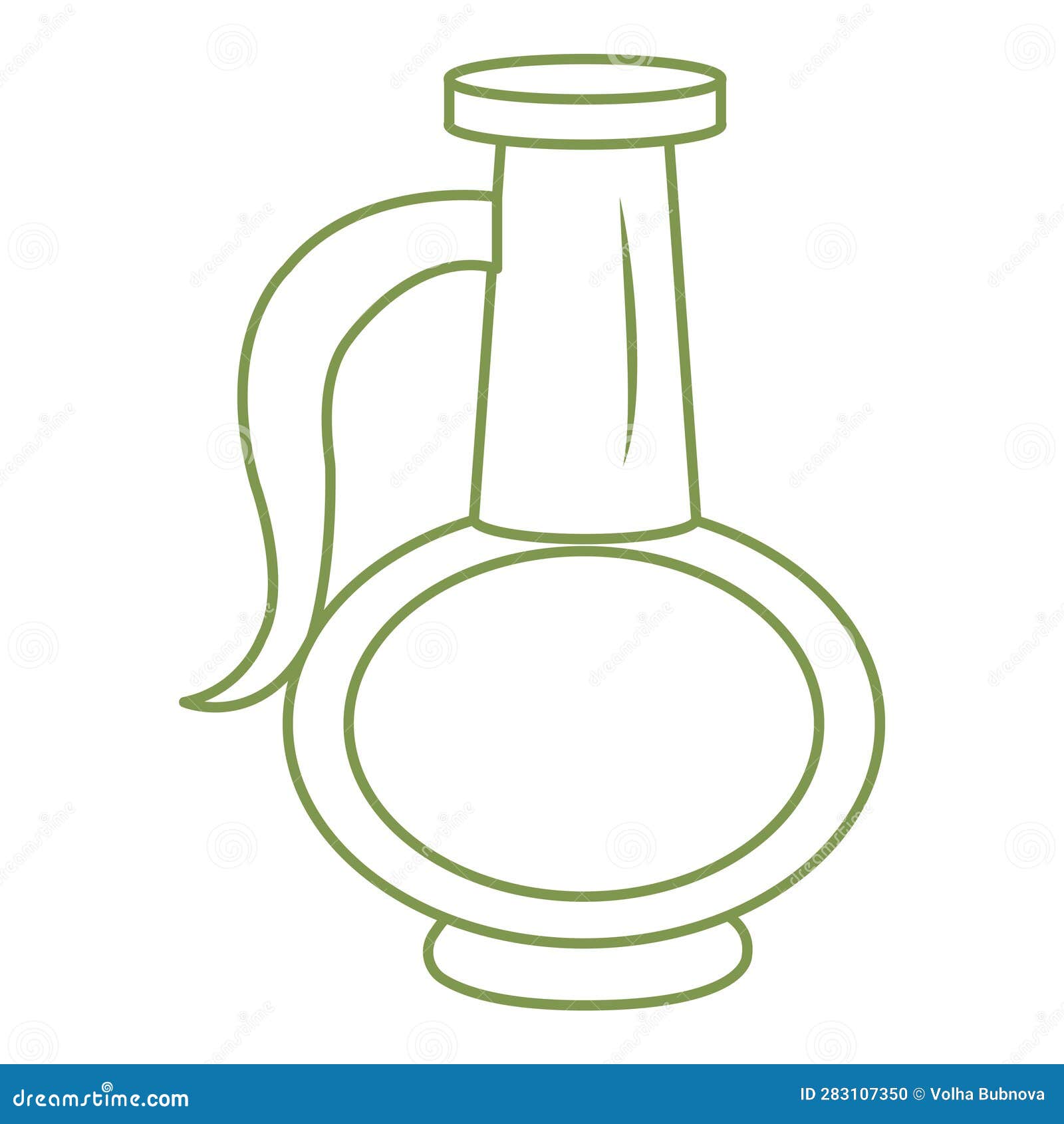 Ancient Jug. Simple Icon in Doodle Style Stock Vector - Illustration of ...