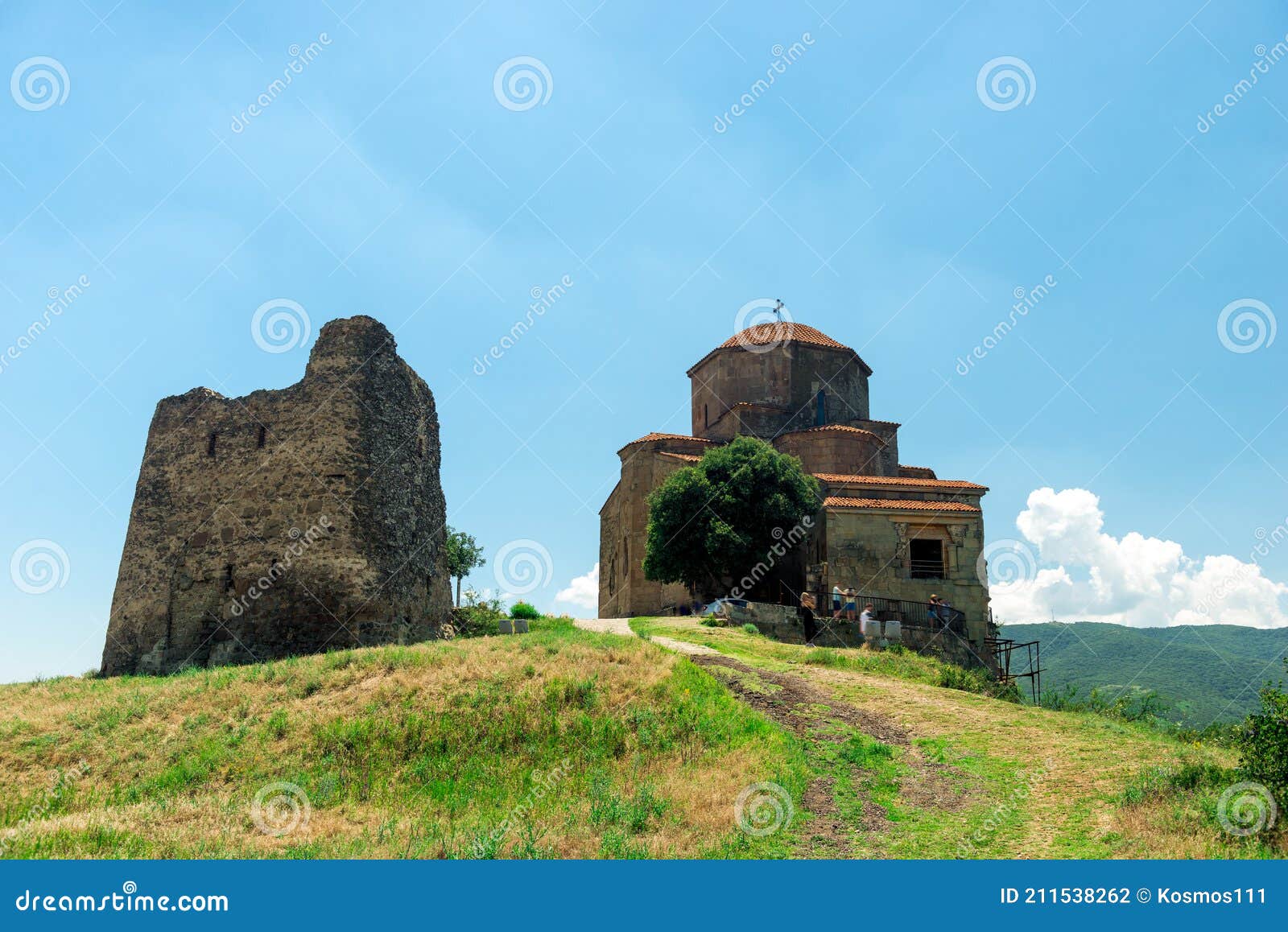 Ancient Jvari Monastery in Mtskheta Stock Photo - Image of building ...