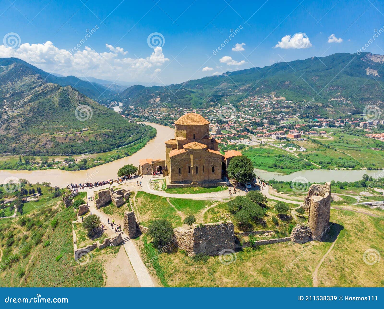 Ancient Jvari Monastery in Mtskheta Stock Image - Image of history ...