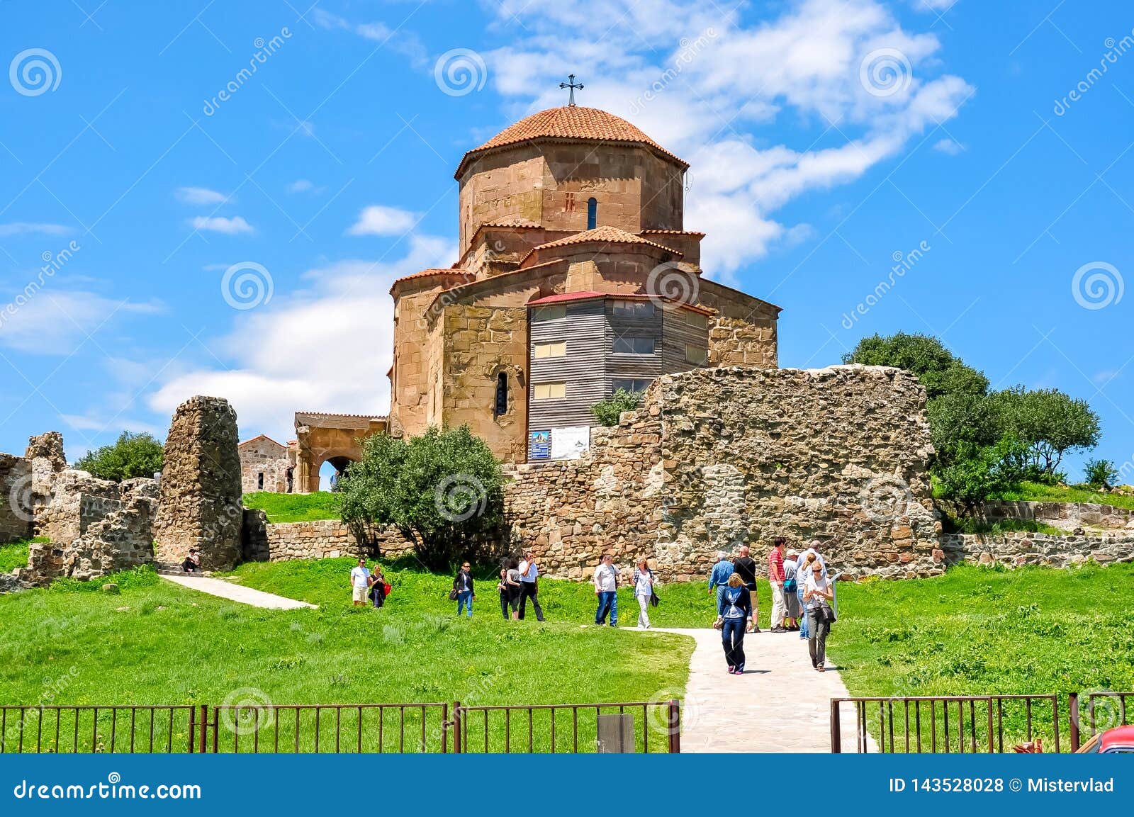 Ancient Jvari Monastery Sixth Century in Mtskheta, Georgia Editorial ...