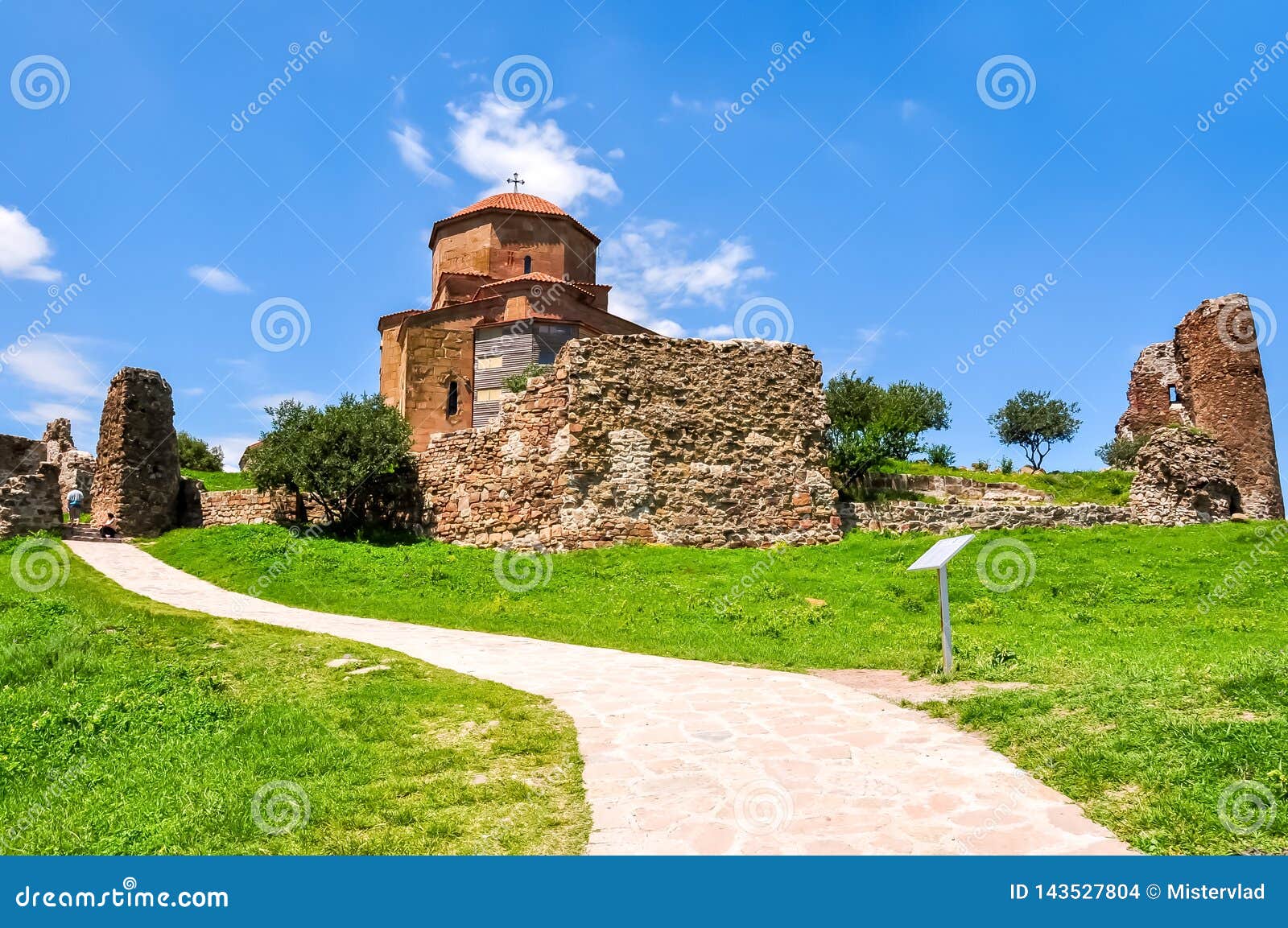Ancient Jvari Monastery Sixth Century in Mtskheta, Georgia Stock Photo ...