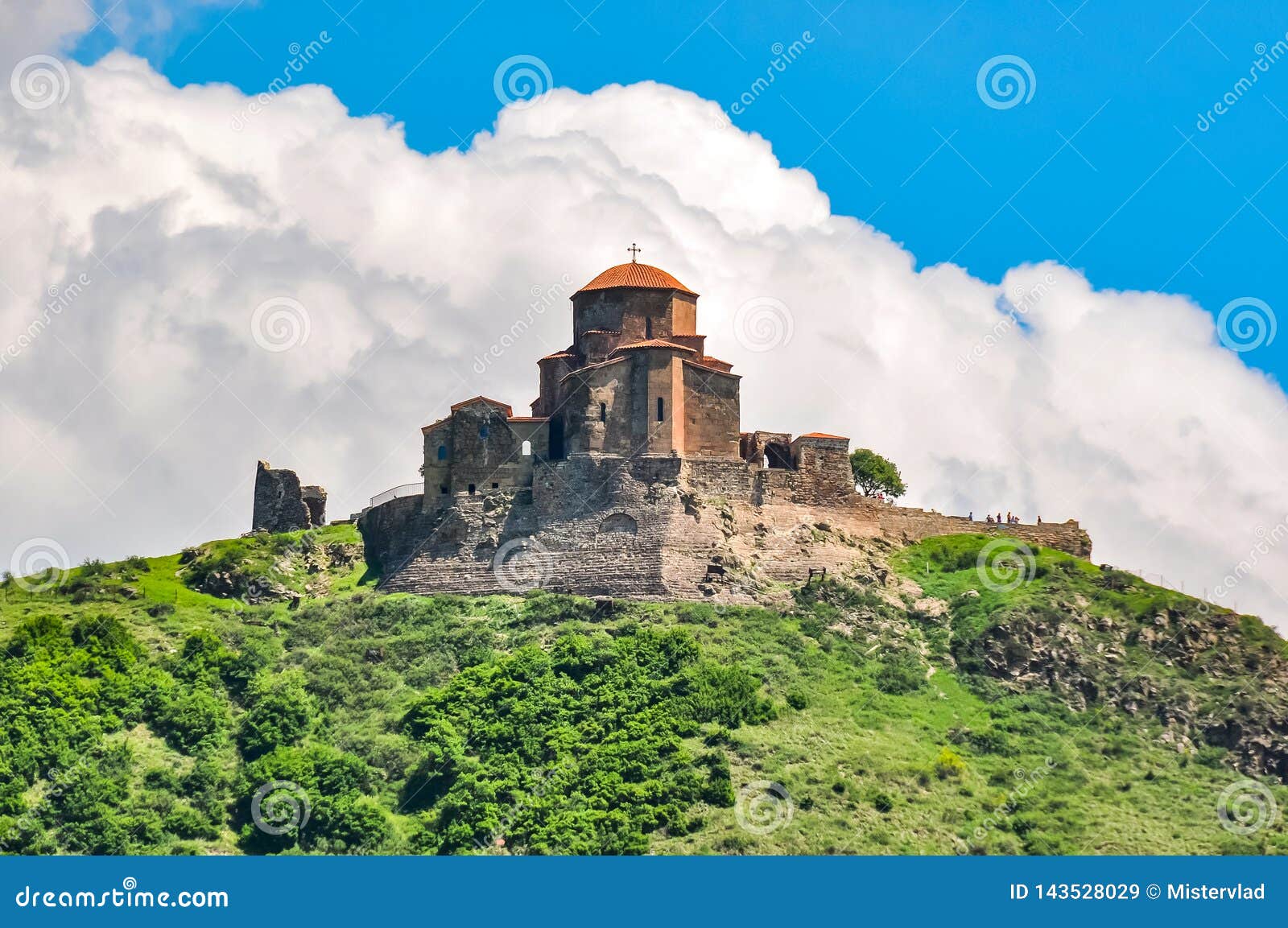 Ancient Jvari Monastery Sixth Century in Mtskheta, Georgia Stock Image ...