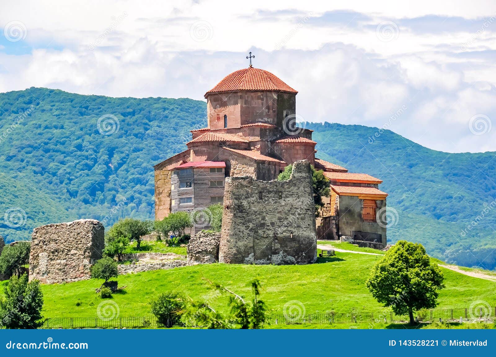 Ancient Jvari Monastery Sixth Century in Mtskheta, Georgia Stock Image ...
