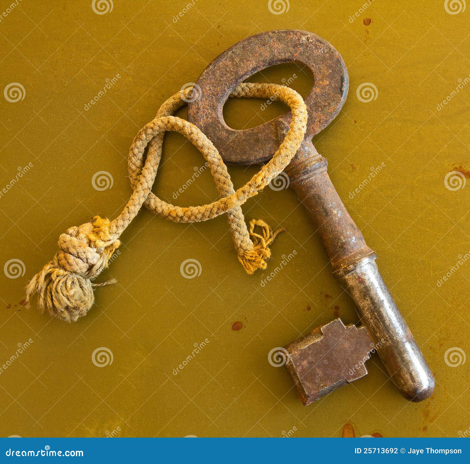 Ancient Key on Grunge Metal Background Stock Photo - Image of copyspace ...