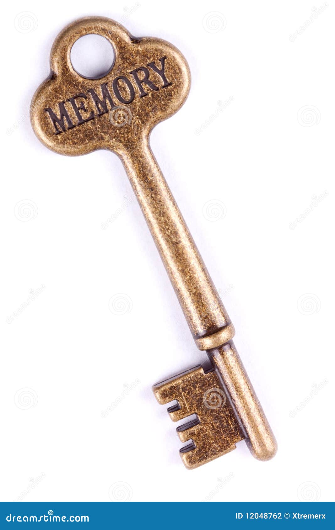 Ancient Key Isolated on White. Stock Photo - Image of memory, real ...