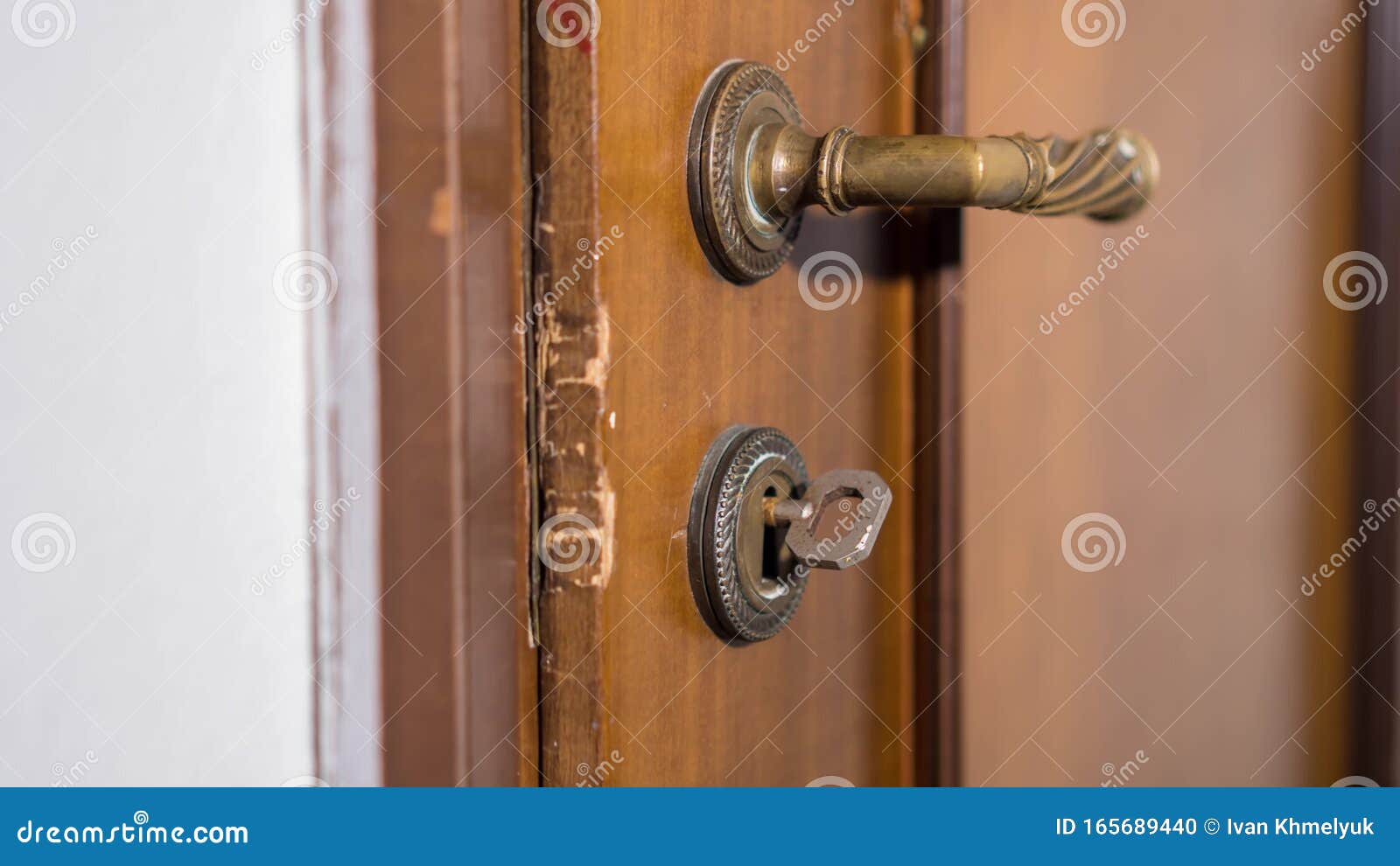 Ancient Key Unlock the Door Stock Footage - Video of access, handle ...