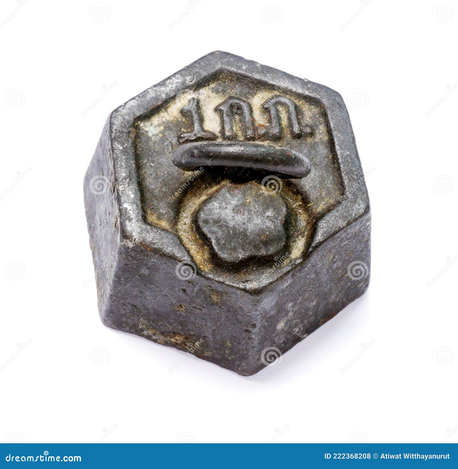 The Ancient of 1 KG. Steel Weight Pendulum on White Background Stock ...