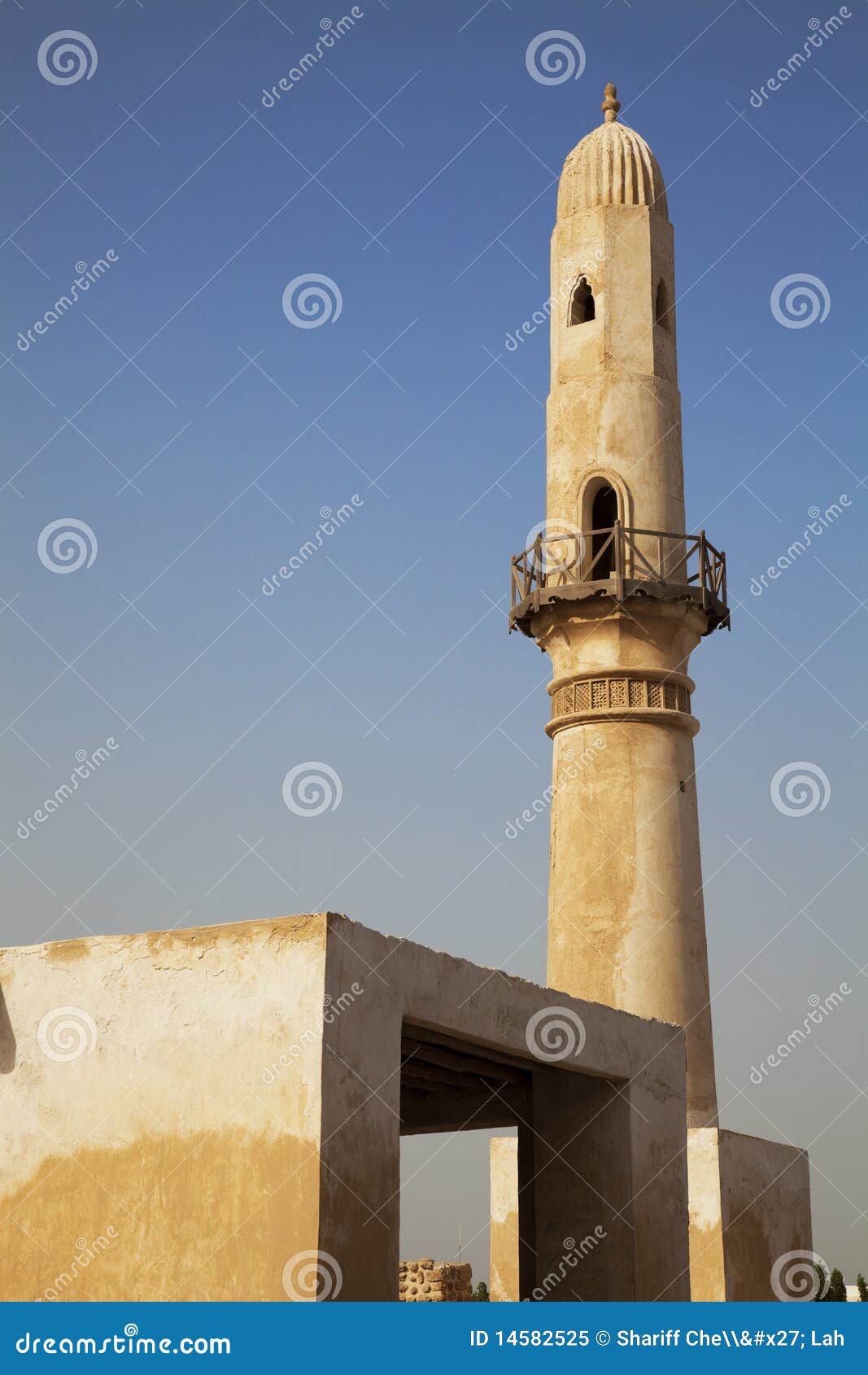 Ancient Khamis Mosque, Bahrain Stock Image - Image of religious ...