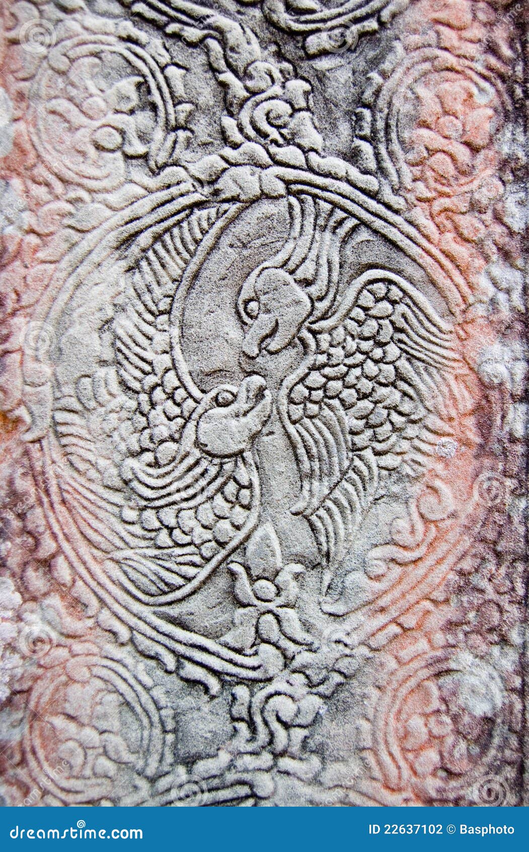 Ancient Khmer Parrot Carving Stock Photo - Image of siem, temple: 22637102
