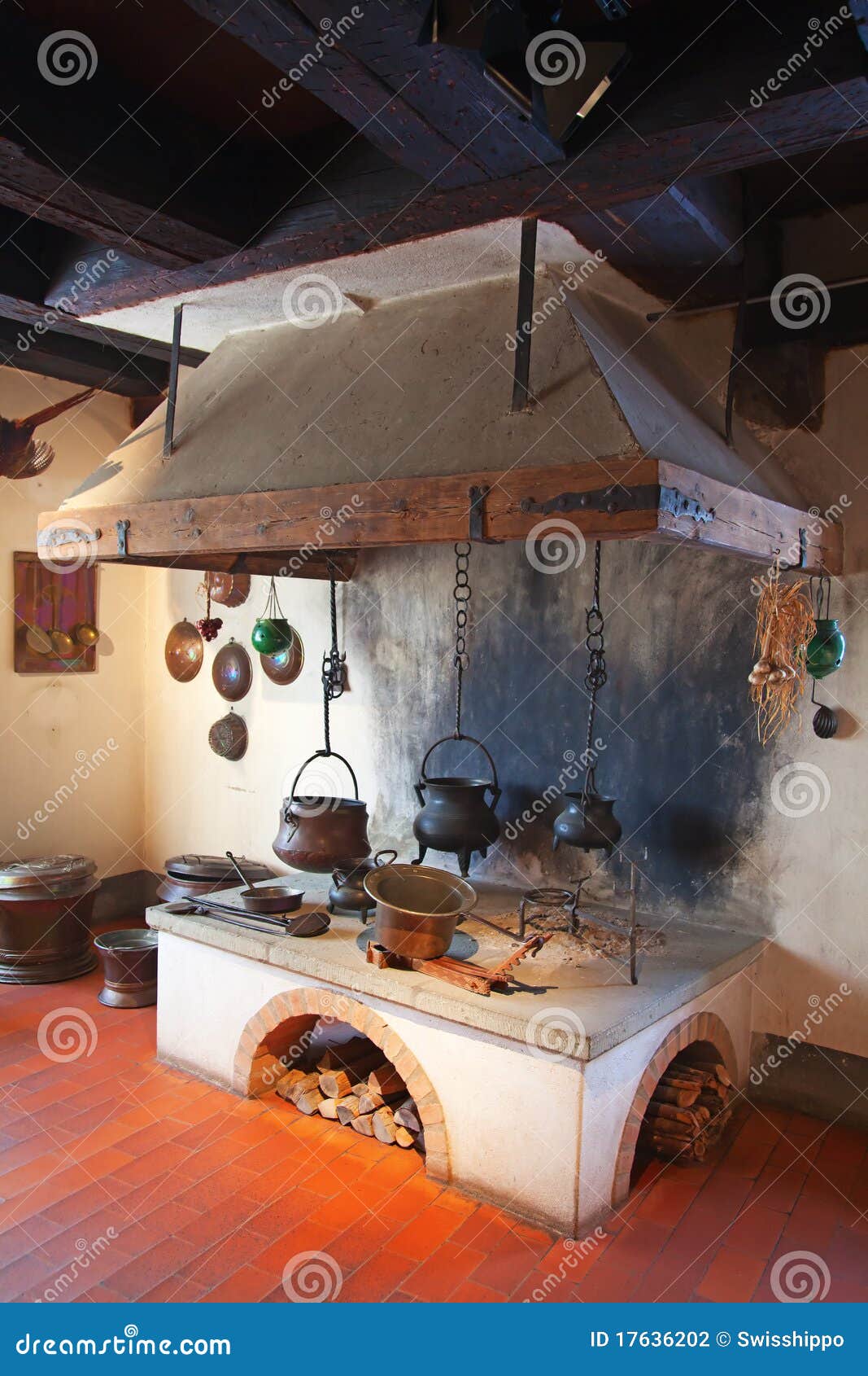 Ancient kitchen editorial photography. Image of cuisine - 17636202