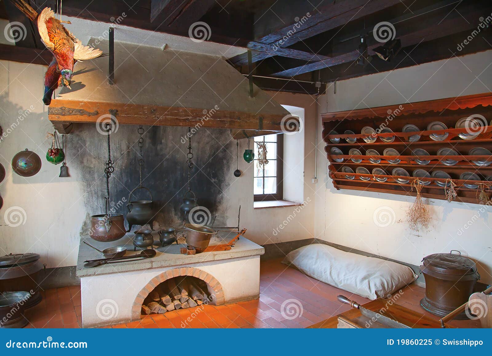 Ancient kitchen stock image. Image of history, architecture - 19860225