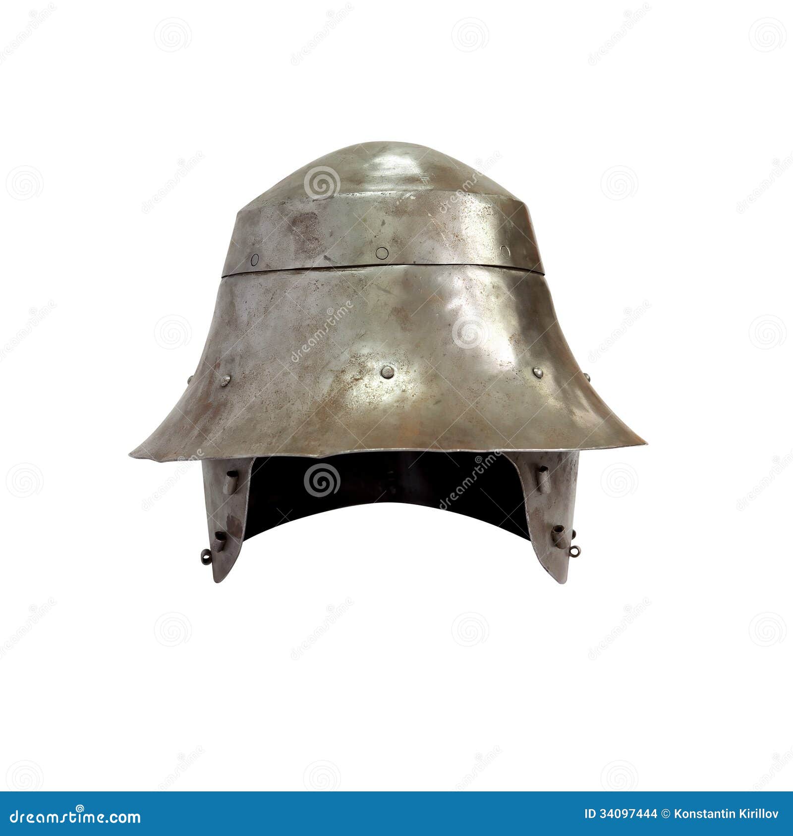 Knight Helmet And Glove With Flag Of Scotland In Background Royalty ...