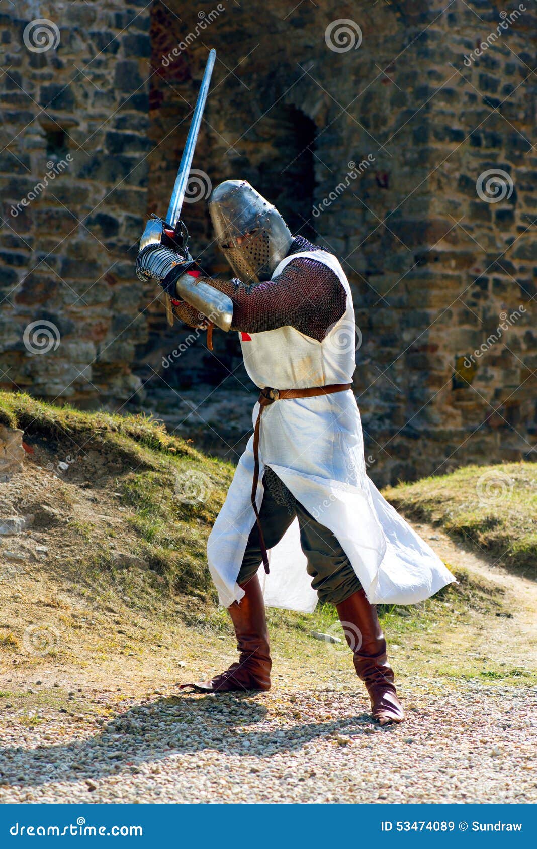 Ancient knight stock image. Image of medieval, retro - 53474089