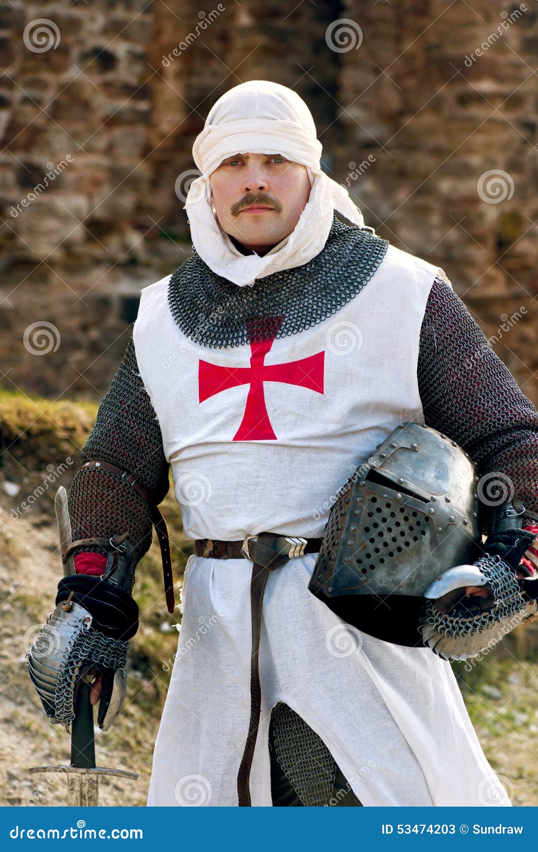 Ancient knight stock image. Image of metallic, great - 53474203