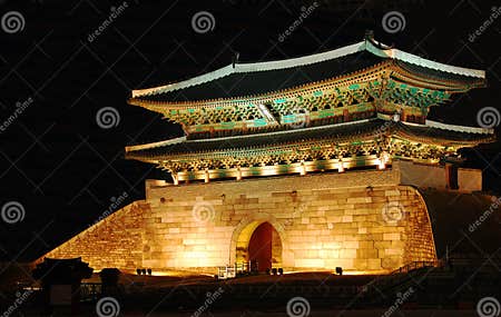 Ancient Korean Gate stock image. Image of international - 1673457