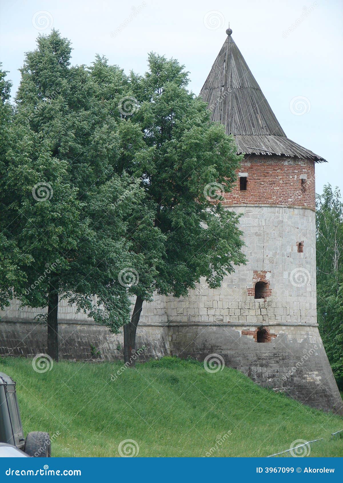 The ancient Kremlin stock image. Image of tower, fort - 3967099