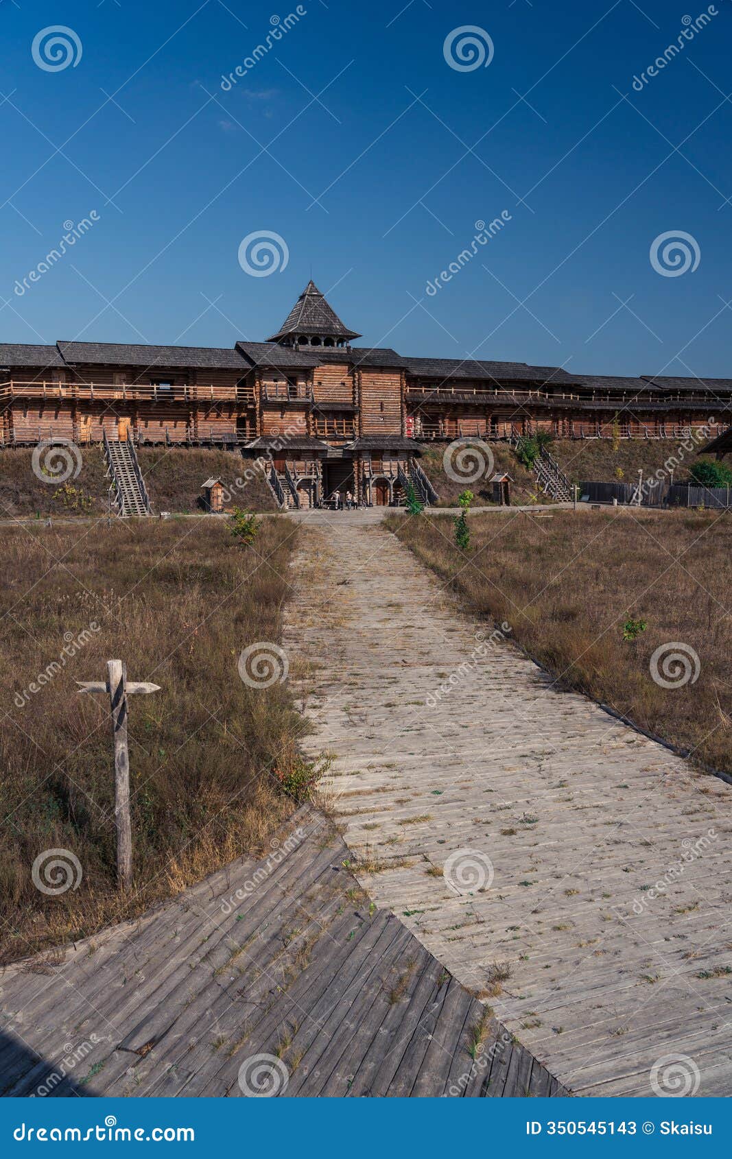 Ancient Kyiv in "the Kievan Rus Park", Ukraine Stock Image - Image of ...