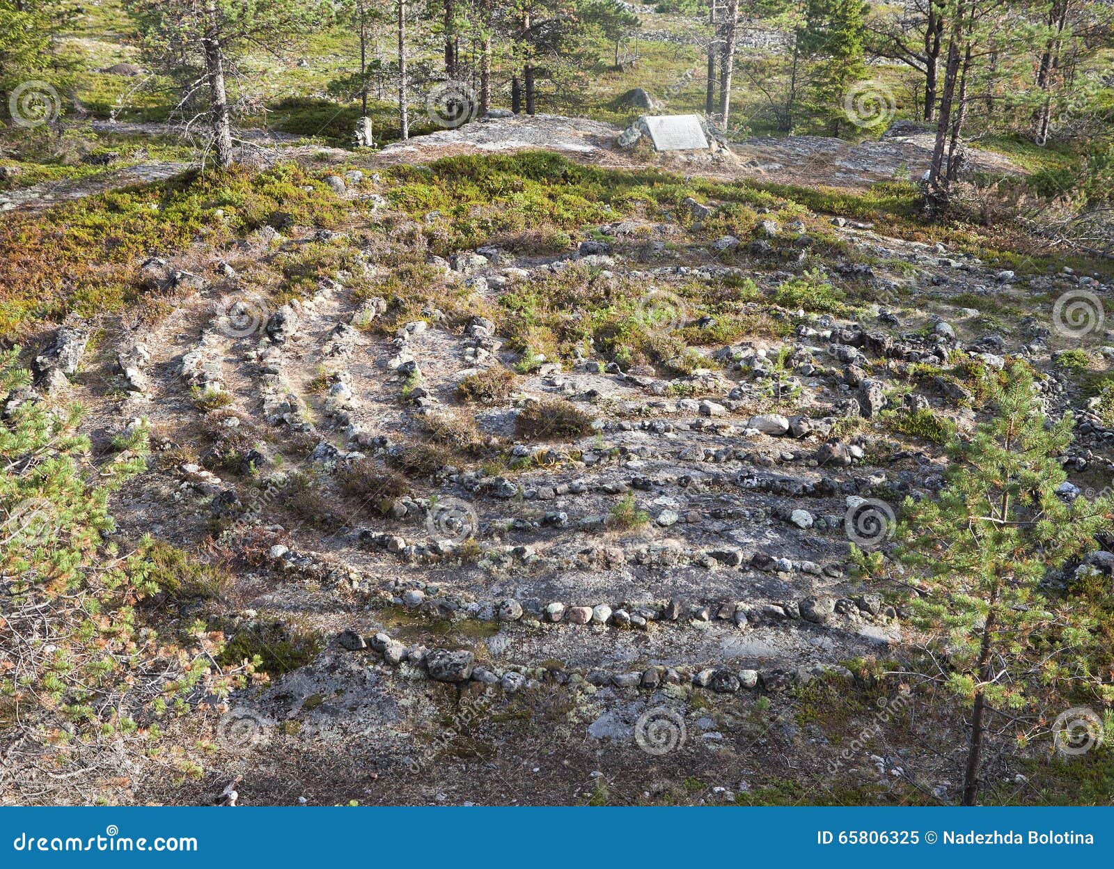 Ancient Labyrinth in Northern Russia Stock Image - Image of rock, north ...