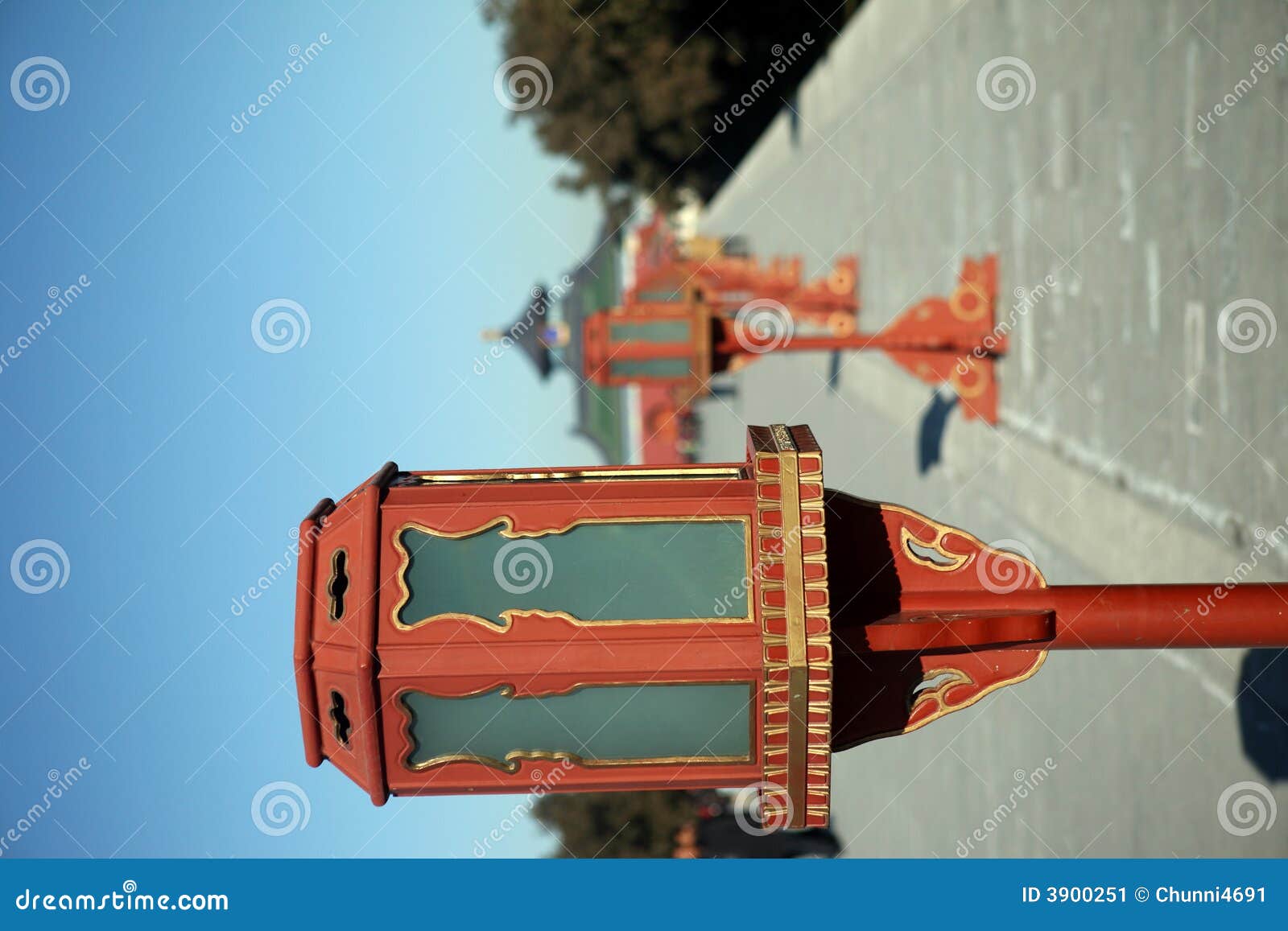 Ancient lamp stock image. Image of asia, china, famous - 3900251