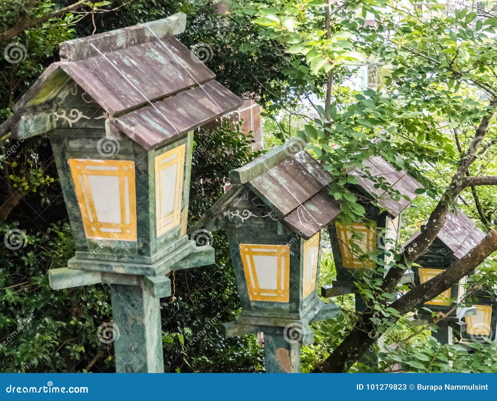 Ancient lamp in temple. stock image. Image of plant - 101279823