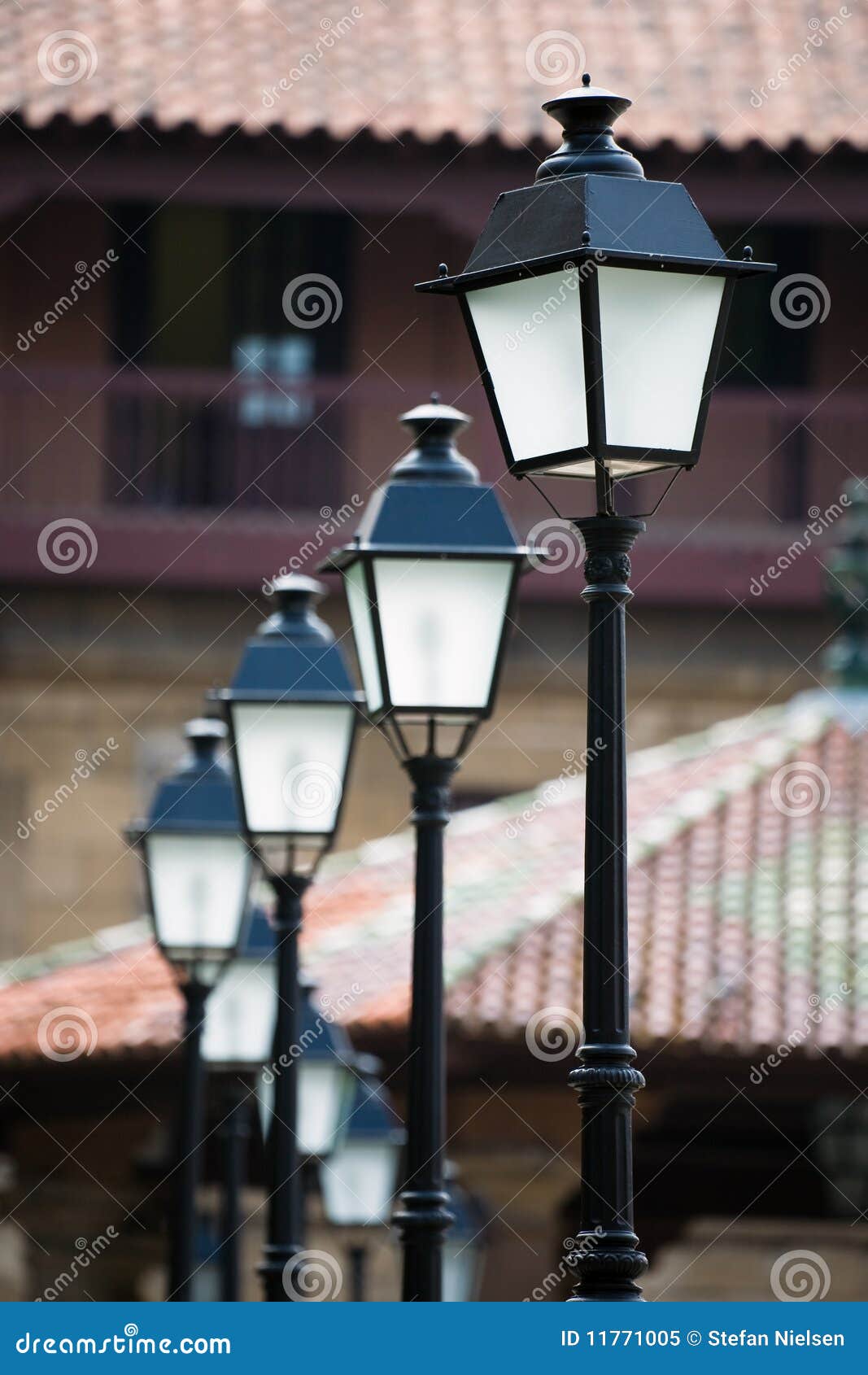 Ancient lampposts stock image. Image of lantern, lamppost - 11771005
