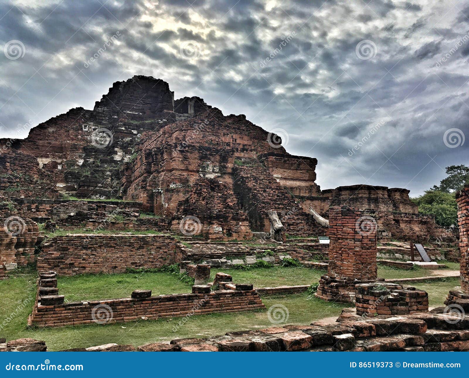 Ancient land stock image. Image of ayutthaya, ancient - 86519373