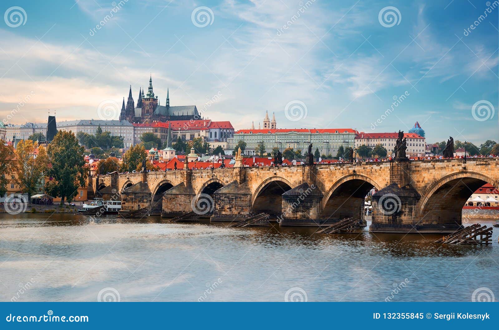 Ancient Landmarks of Prague Stock Image - Image of gothic, charles ...