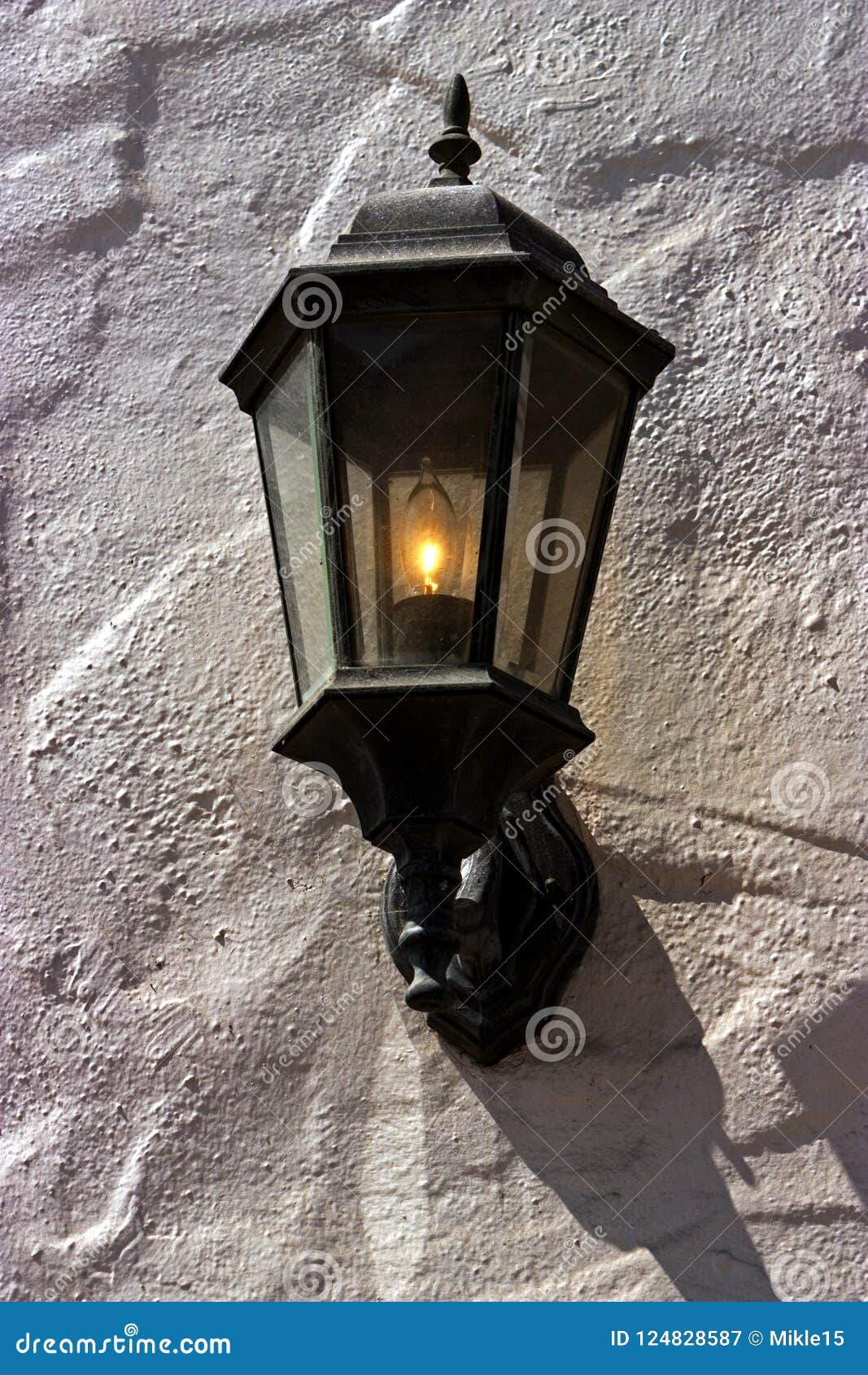 Ancient lantern close-up. stock image. Image of design - 124828587