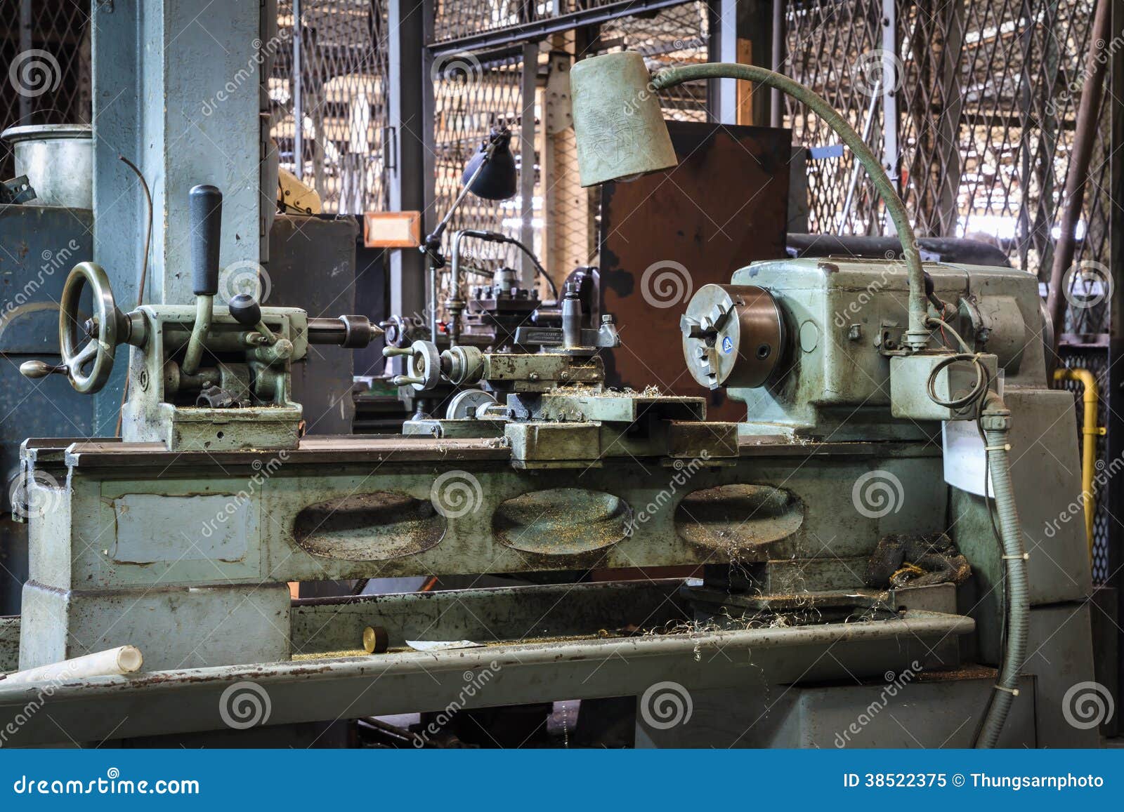 Ancient lathe machine stock image. Image of appliance - 38522375