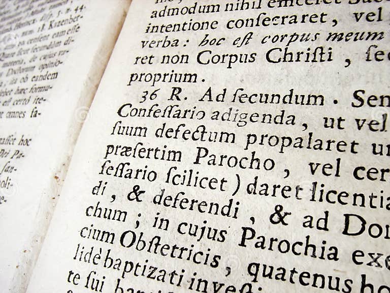 Ancient Latin stock image. Image of theology, ancient - 3684469