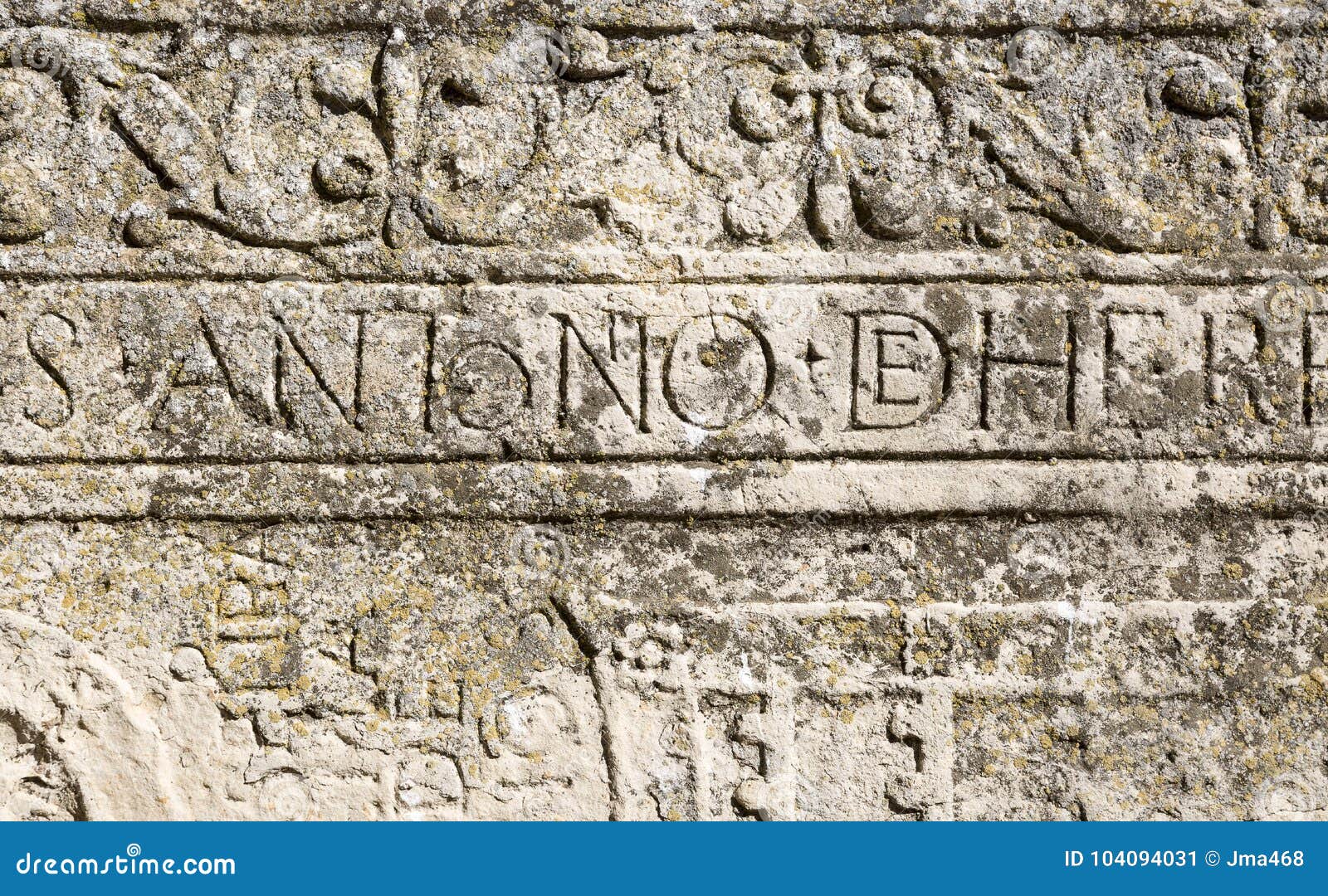Ancient Latin Inscription Carved in Stone Stock Image - Image of ...
