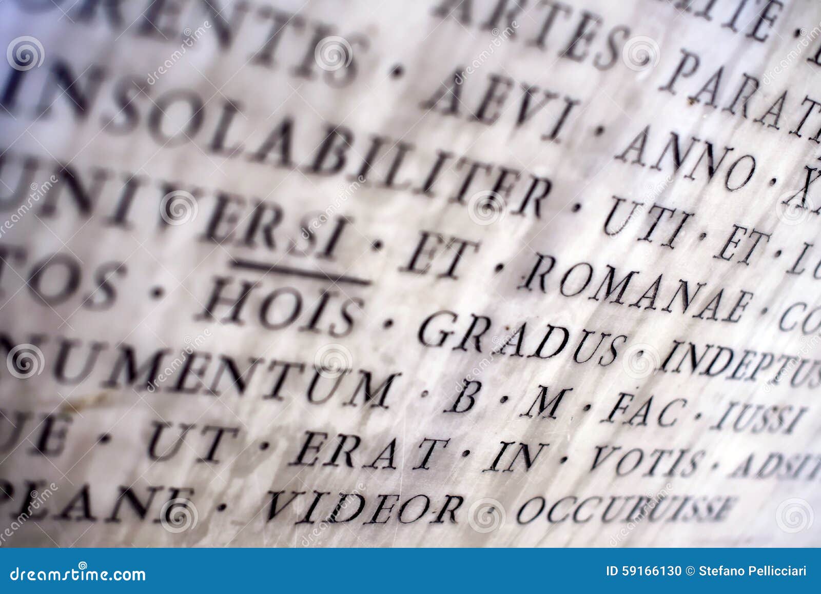 Ancient Latin Inscription stock photo. Image of word - 59166130
