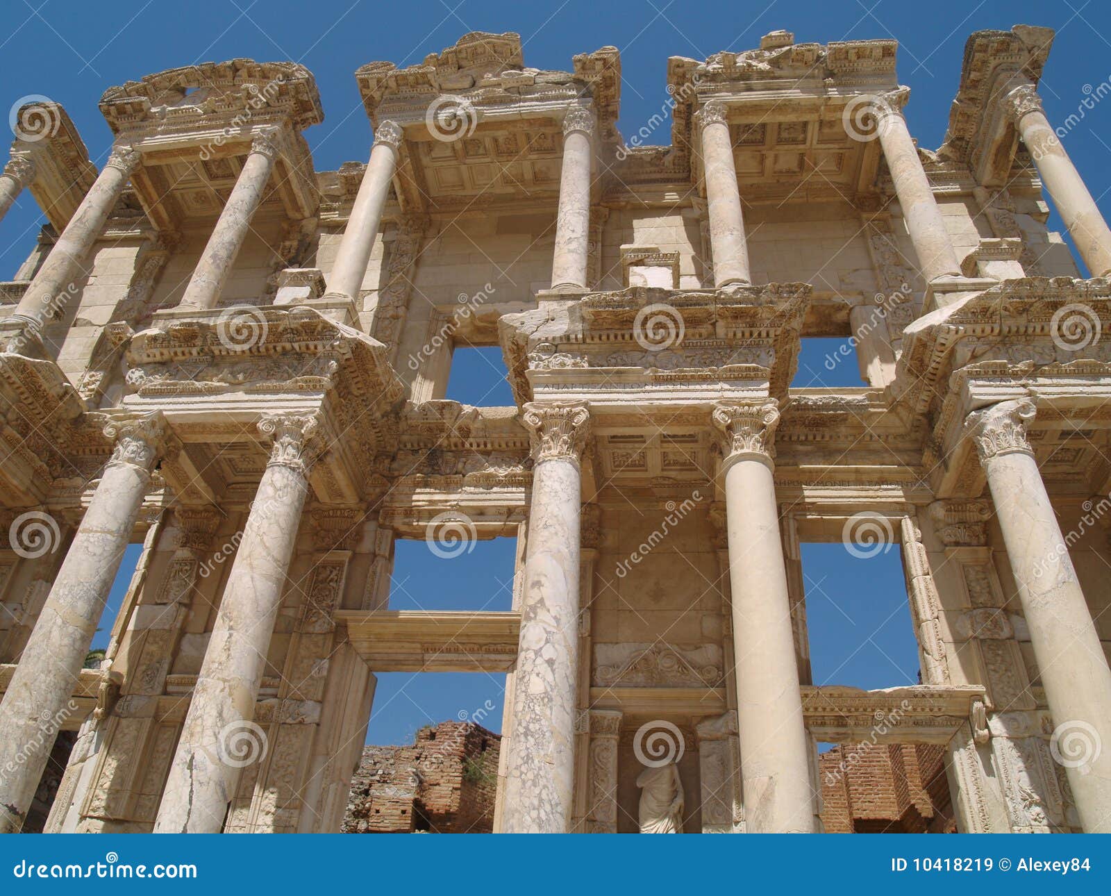 Ancient library stock image. Image of built, color, classical - 10418219