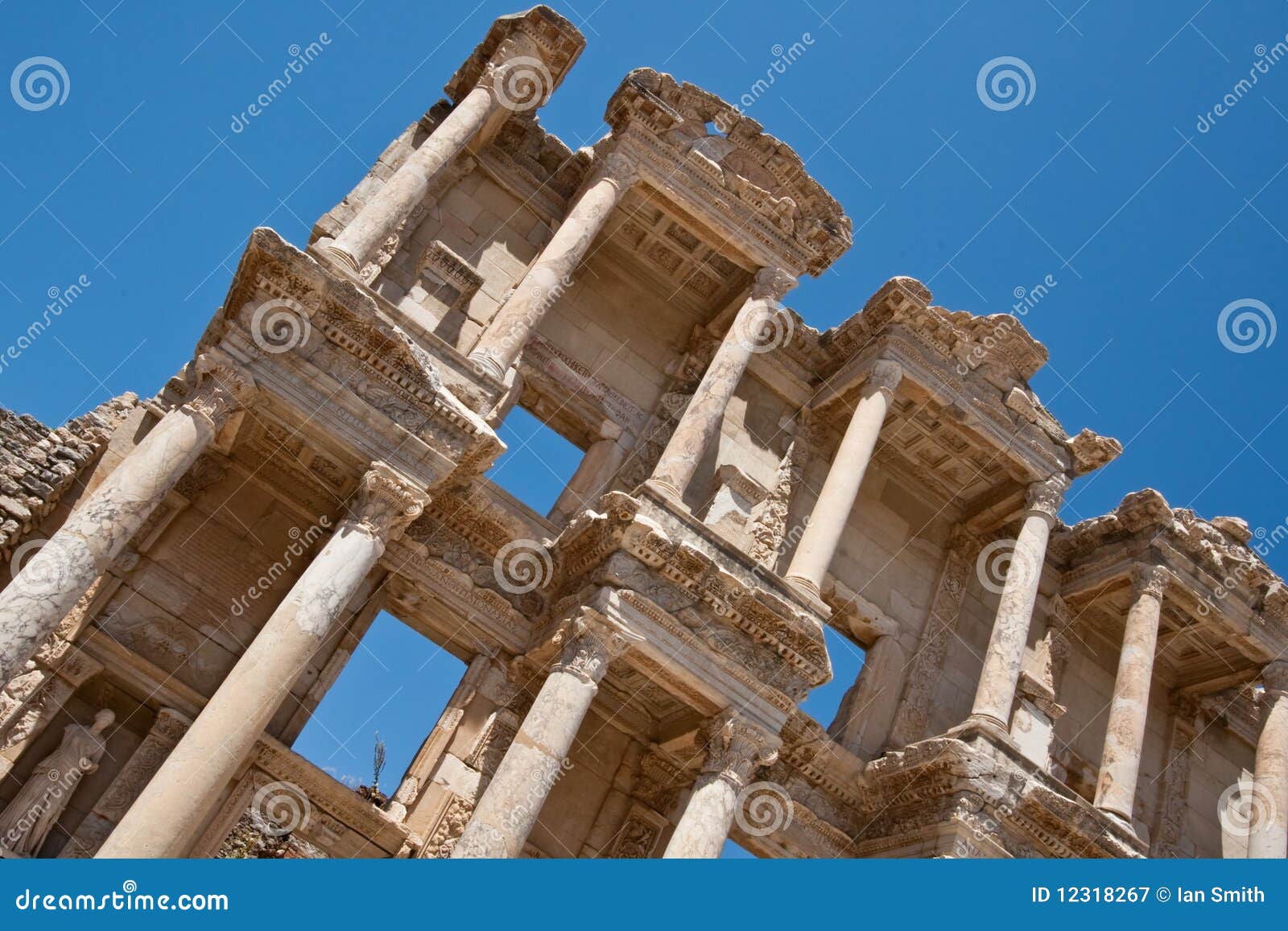 Old Ancient Library Interior, Ceiling Books, Windows, Bookshelf Royalty ...