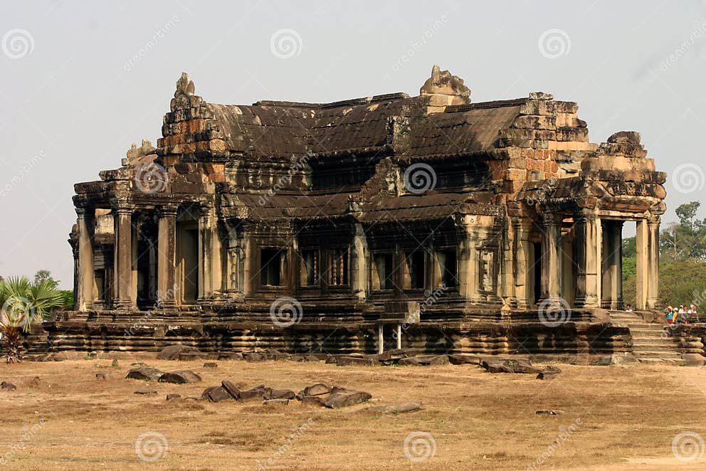 Ancient Library, Angkor Wat Stock Photo - Image of structure, travel ...