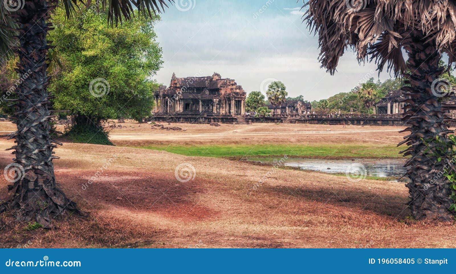 Ancient Library in Angkor Wat, Cambodia Stock Image - Image of reap ...
