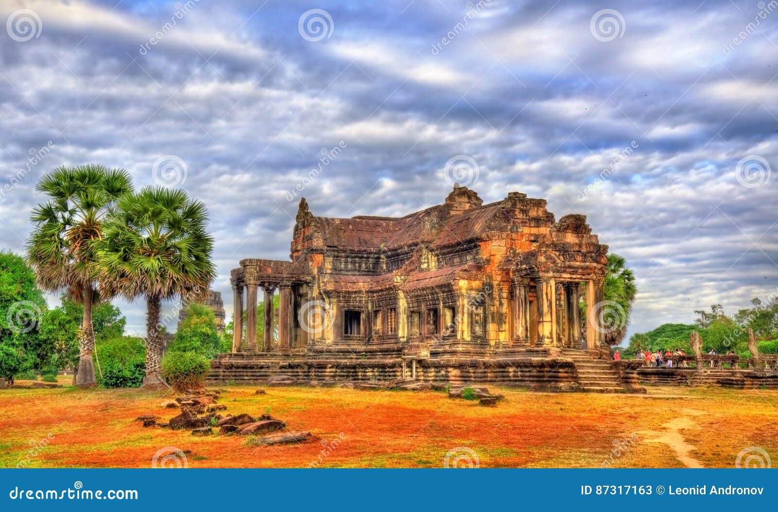 Ancient Library at Angkor Wat, Cambodia Stock Image - Image of ancient ...