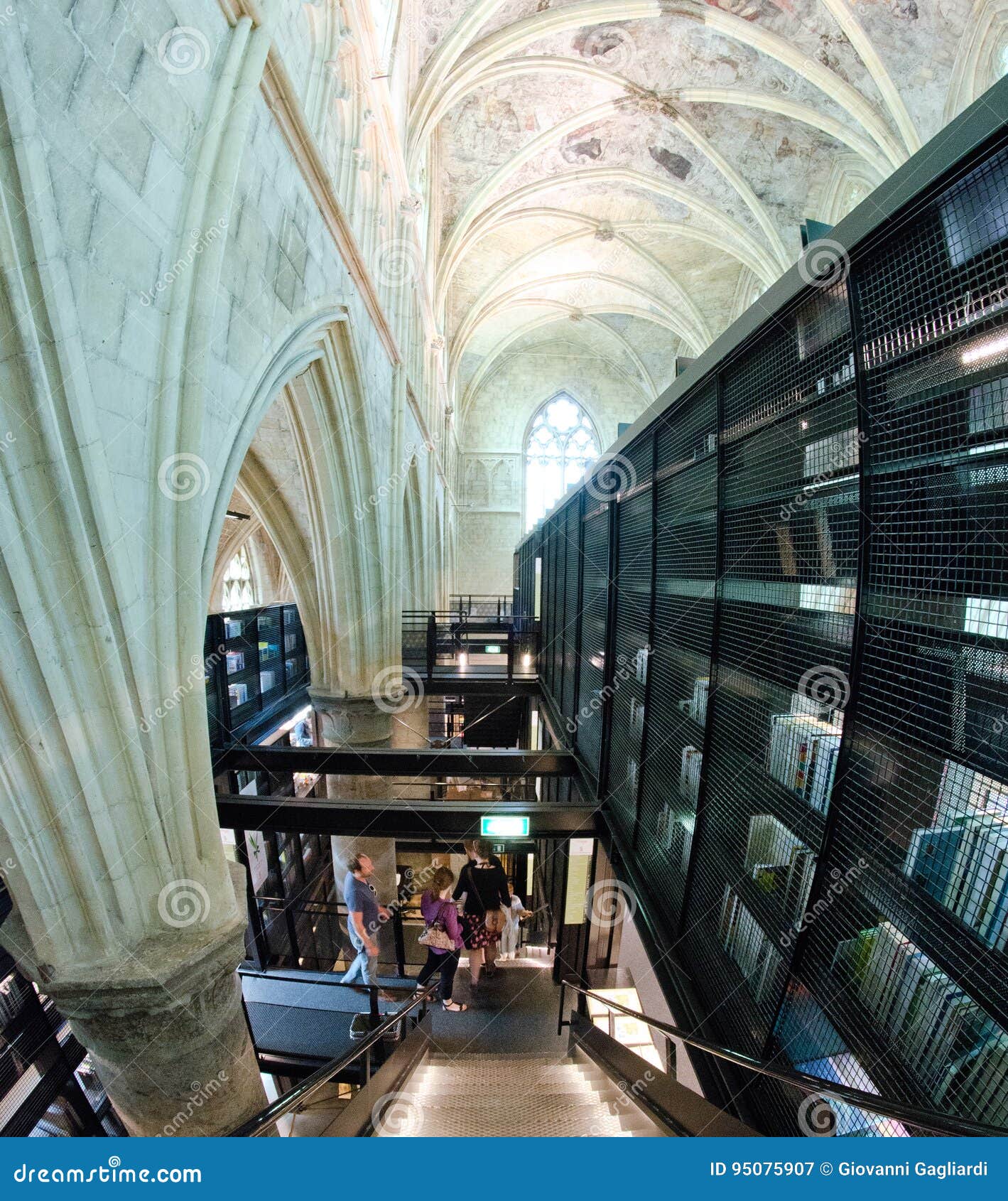 Ancient Library Interior editorial photography. Image of book - 95075907