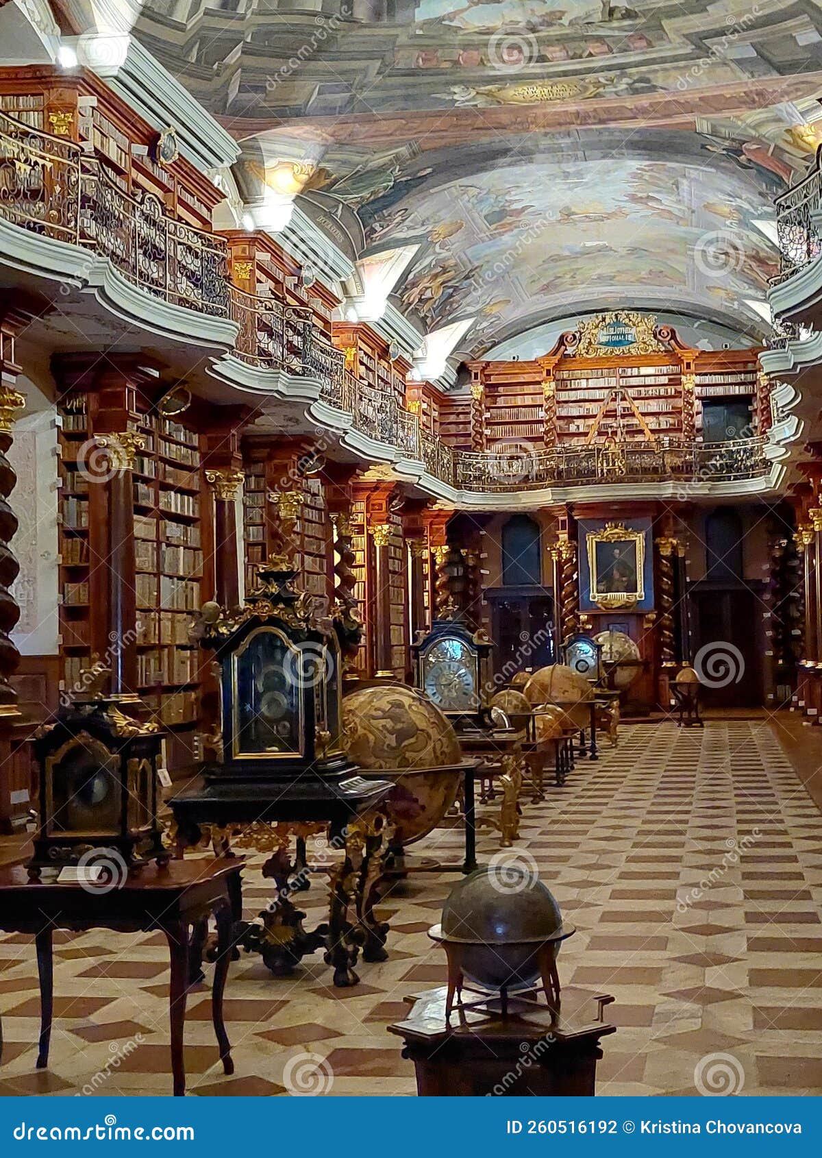 Ancient Library Klementinum Editorial Photography - Image of altar ...