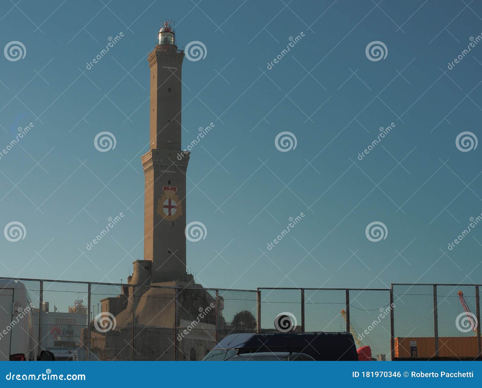 Ancient Lighthouse of Genova City Editorial Photo - Image of ancient ...