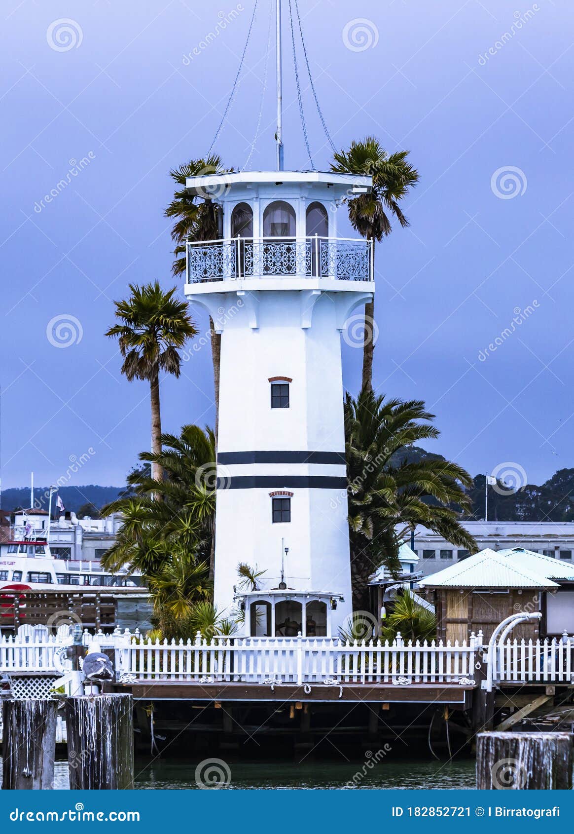 San Francisco Lighthouse stock image. Image of beach - 182852721