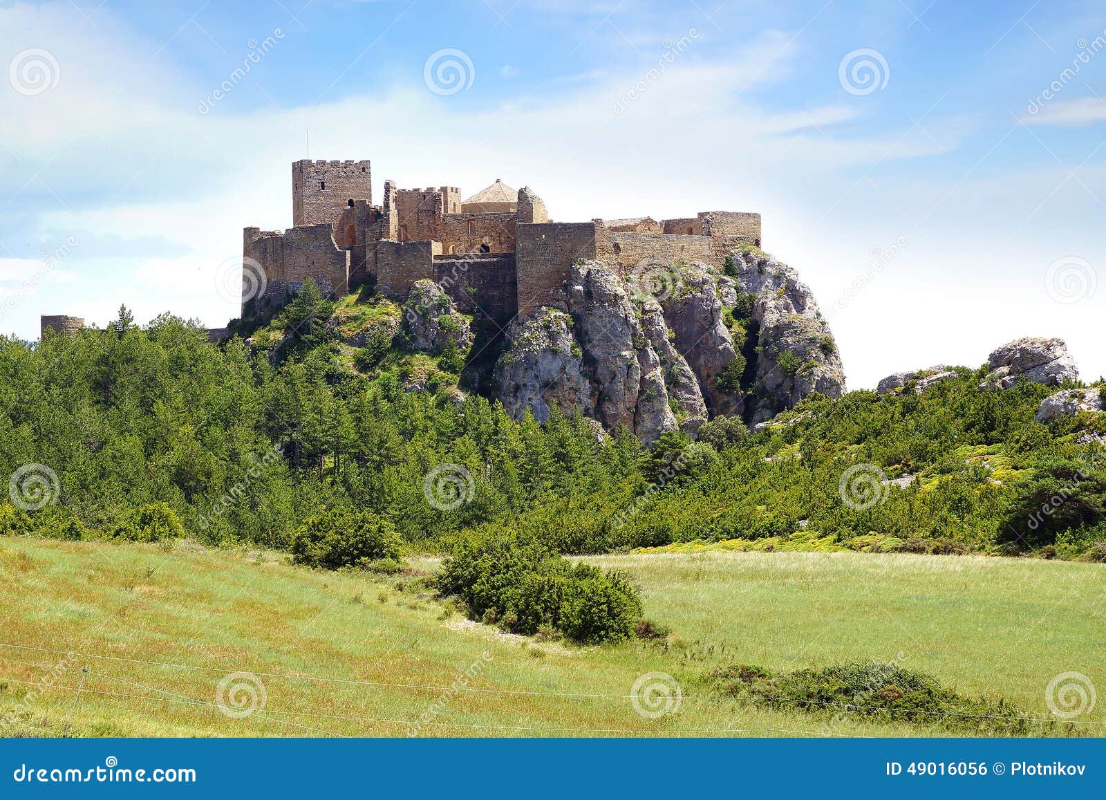 The Ancient Loarre Castle, Spain Stock Photo - Image of europe ...