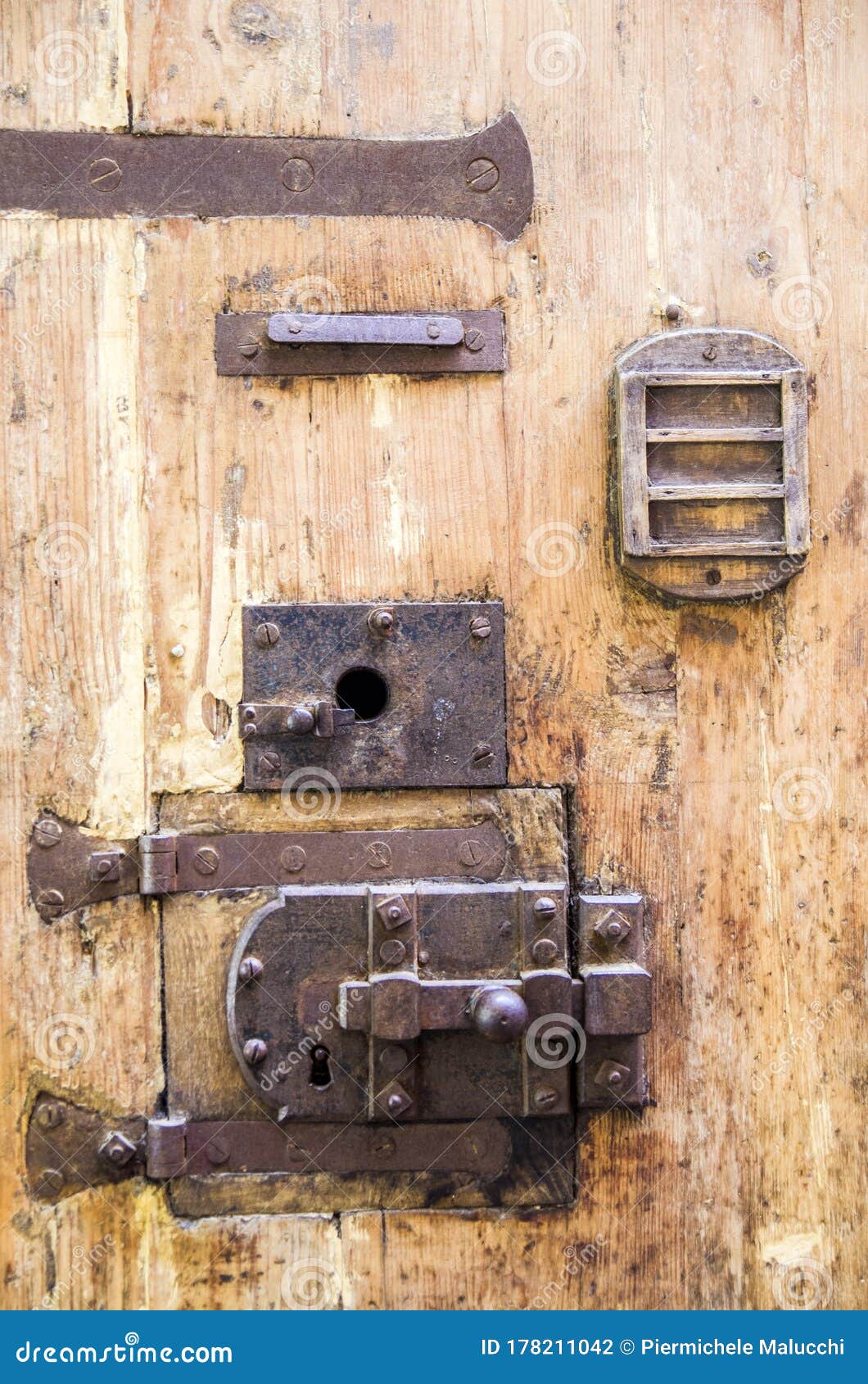 Ancient Lock of Historic Building Stock Photo - Image of exterior ...