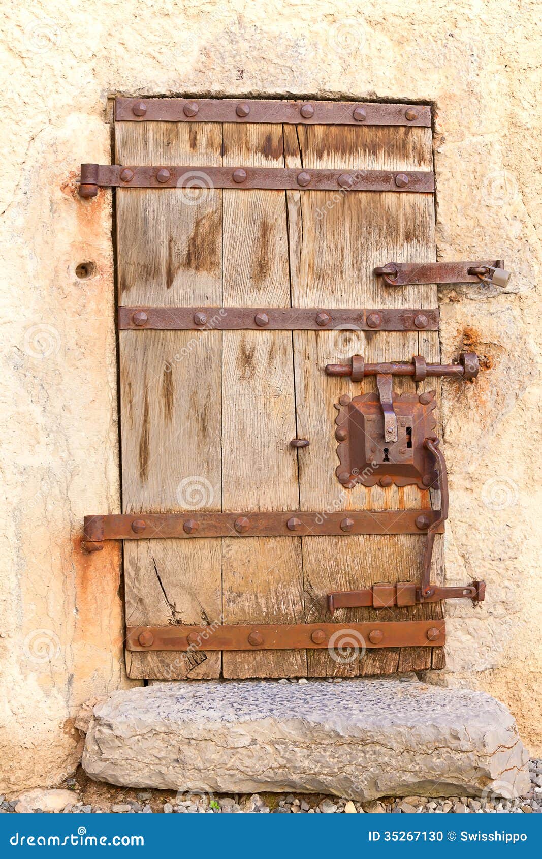 Ancient lock stock photo. Image of aged, gate, historic - 35267130